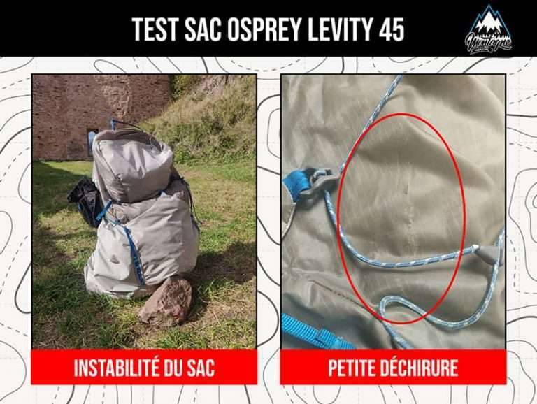 Test Sac Osprey Levity 45 • Montagne Trekking